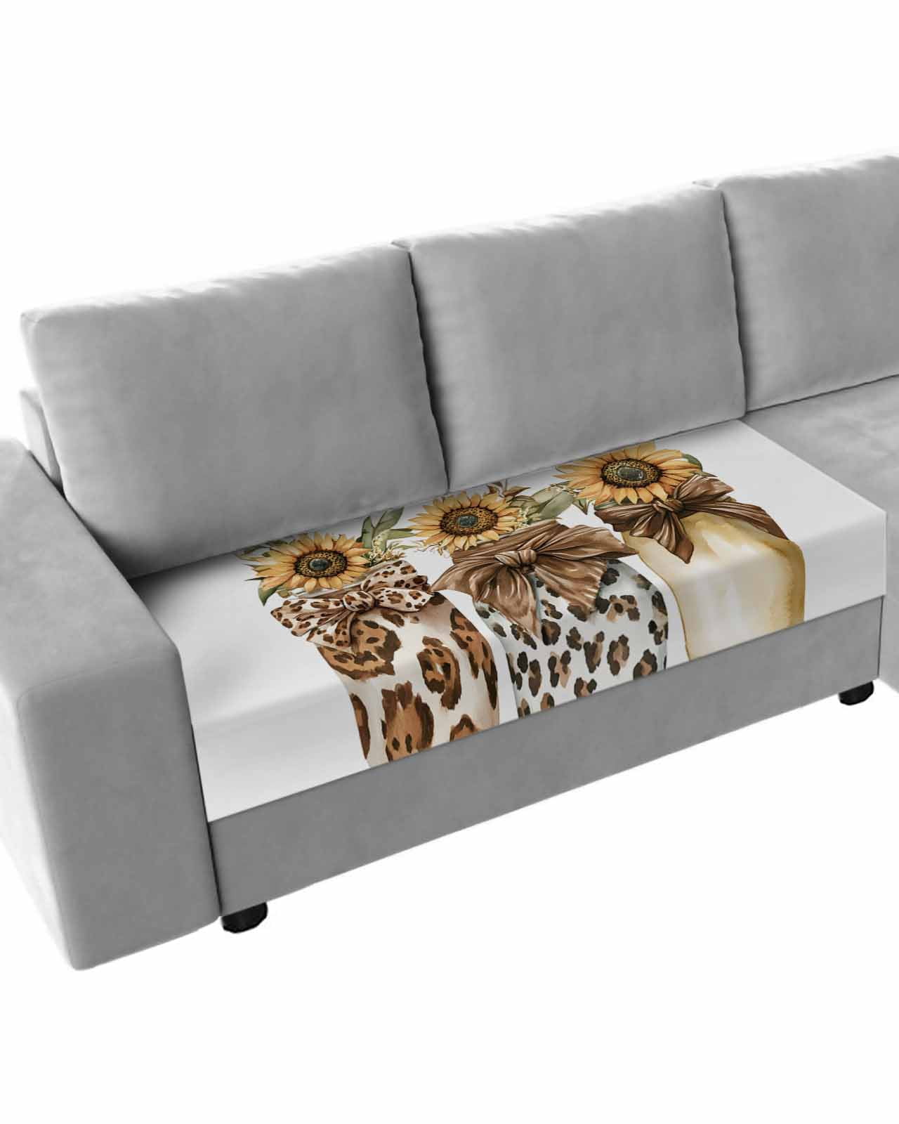 Spring Sunflower Glass Bottle Sofa Couch Cushion Covers Washable ...