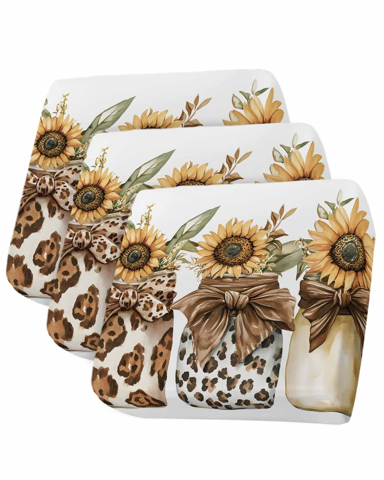 Spring Sunflower Glass Bottle Sofa Couch Cushion Covers Washable ...