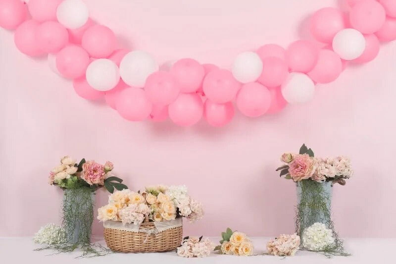 Spring Sunflower Wooden Birthday Scene Photography Backdrop Balloon ...