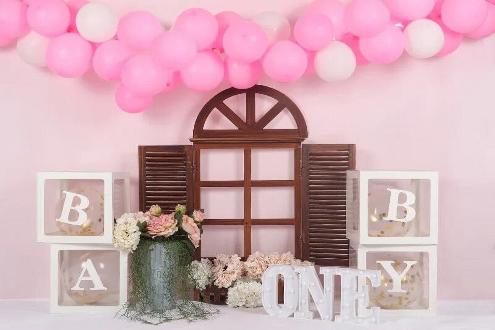 Spring Sunflower Wooden Birthday Scene Photography Backdrop Balloon ...