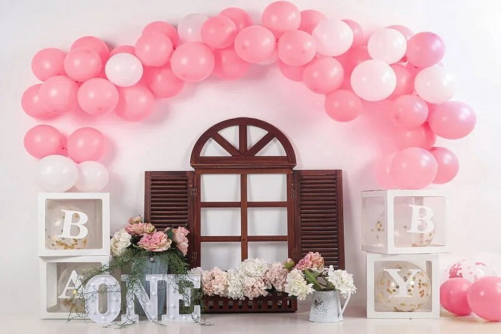 Spring Sunflower Wooden Birthday Scene Photography Backdrop Balloon ...