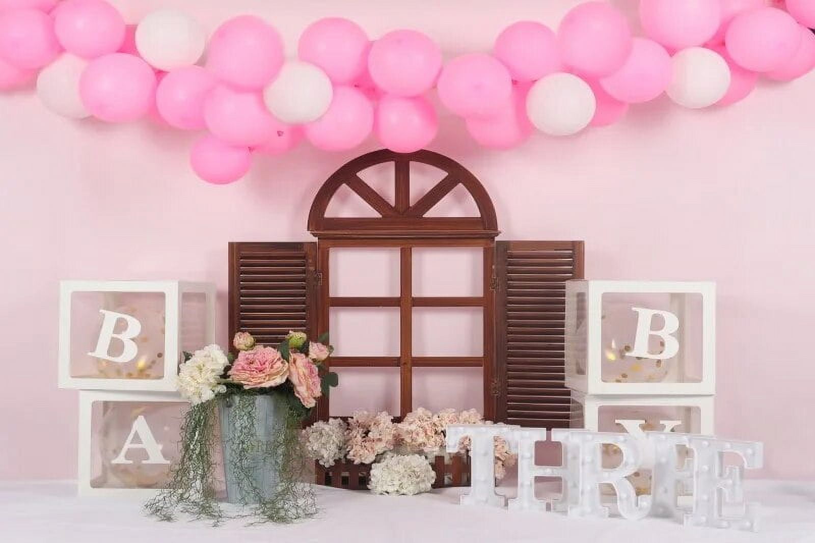 Spring Sunflower Wooden Birthday Scene Photography Backdrop Balloon ...