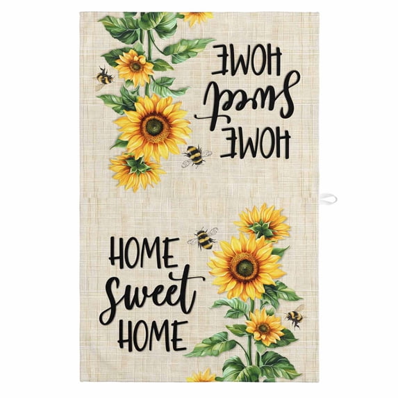 Spring Sunflowers 1 Pack Kitchen Towel, Water Absorbent Dish Towel, Bee ...