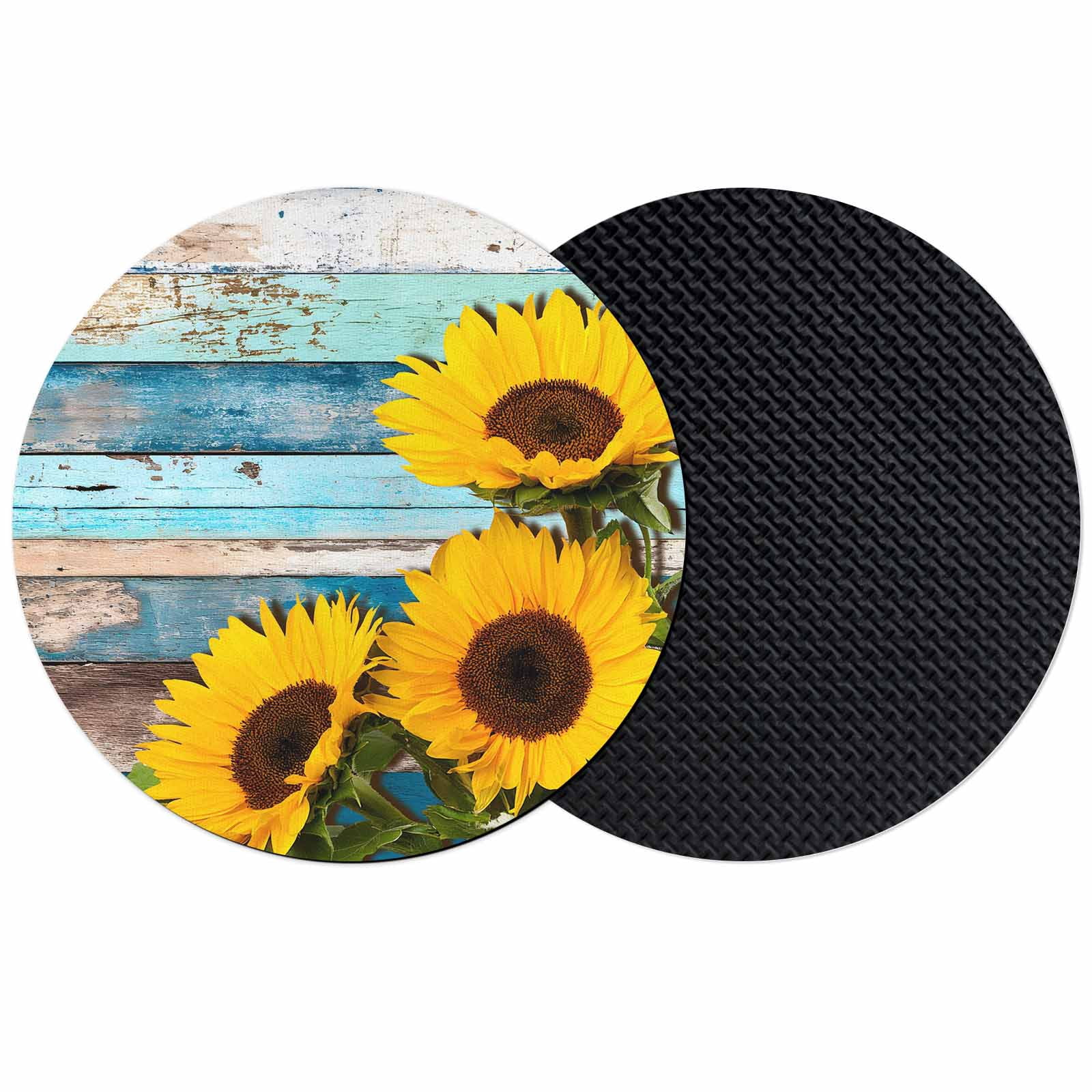 Spring Sunflowers Coasters Set of 2, Absorbent Coasters for Drinks ...