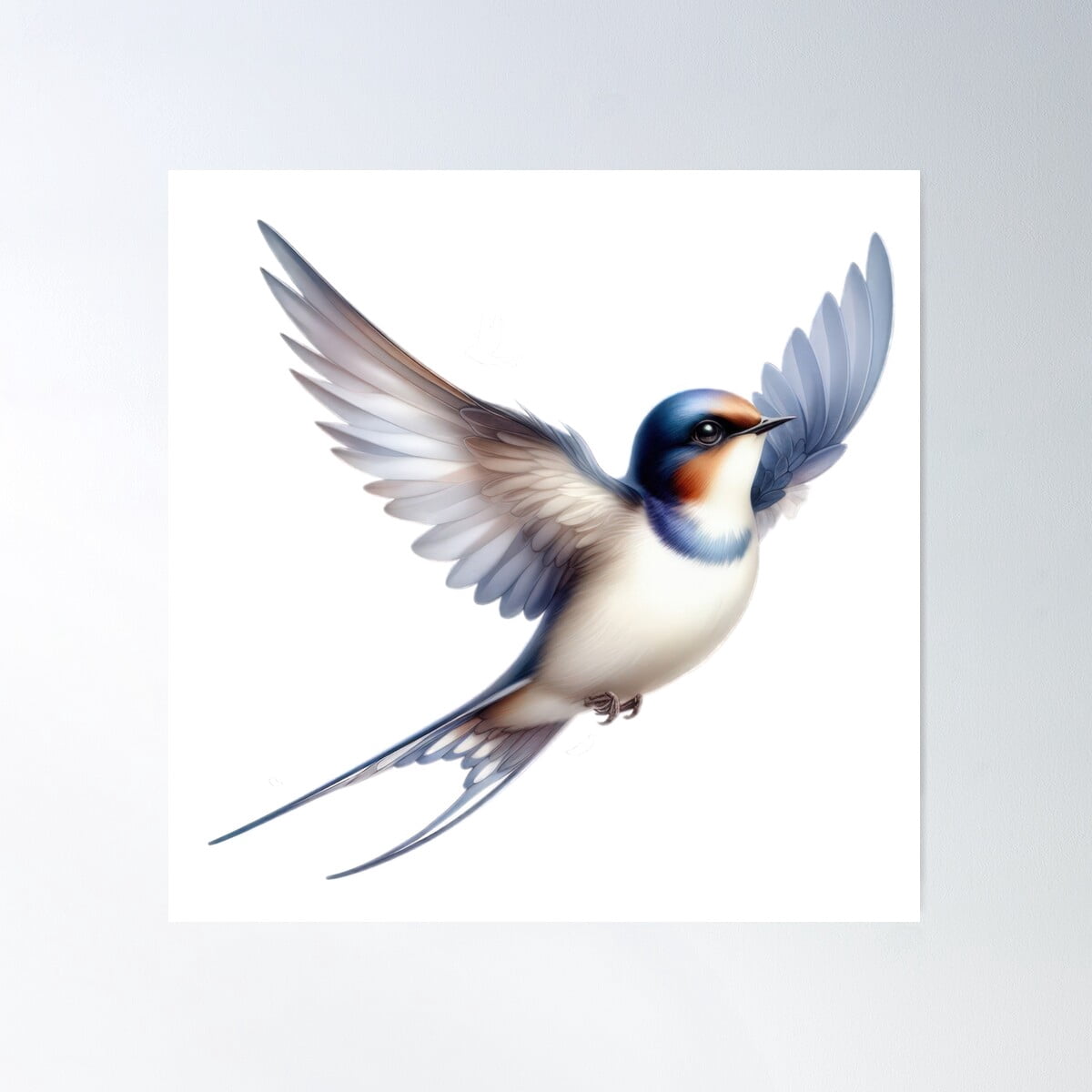 Spring Swallow Symbol Of Spring Poster Wall Art, Modern Wall Decor For ...
