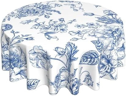 Spring Tablecloth 70 Inch Round Sage Green Leaves Table Cloth ...