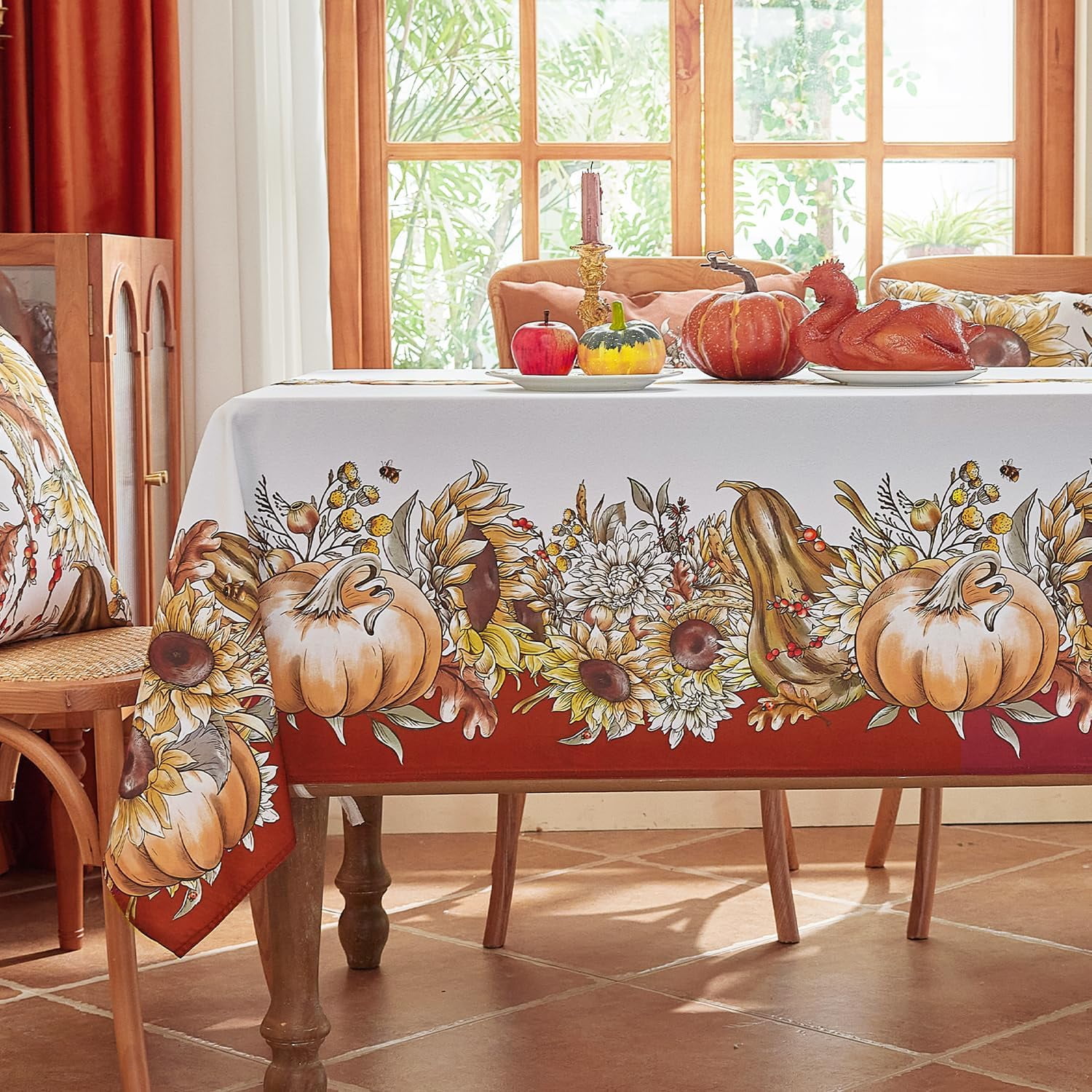 Spring Tablecloths for Rectangle Tables(60x120,tulip) - Walmart.com