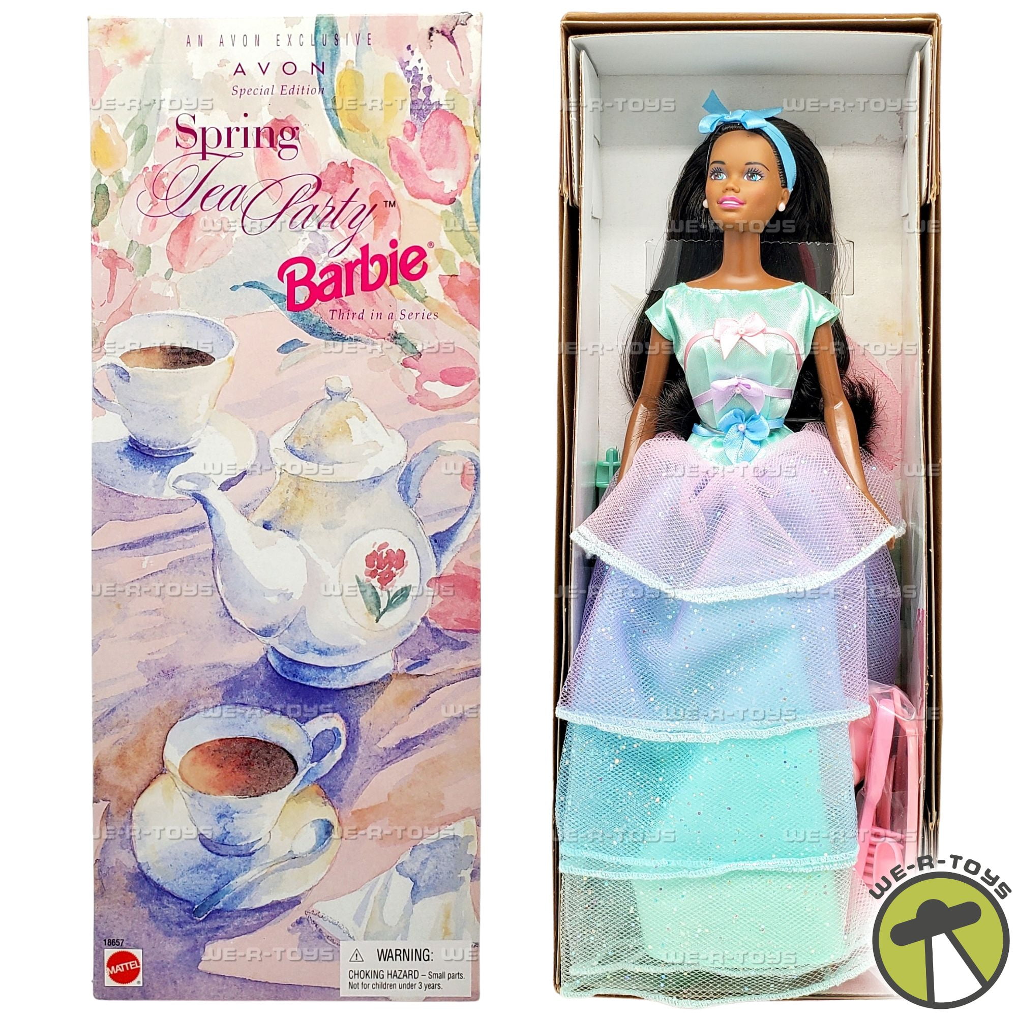 Spring Tea Party Barbie Doll, Avon Special Edition 1997, Mattel ...