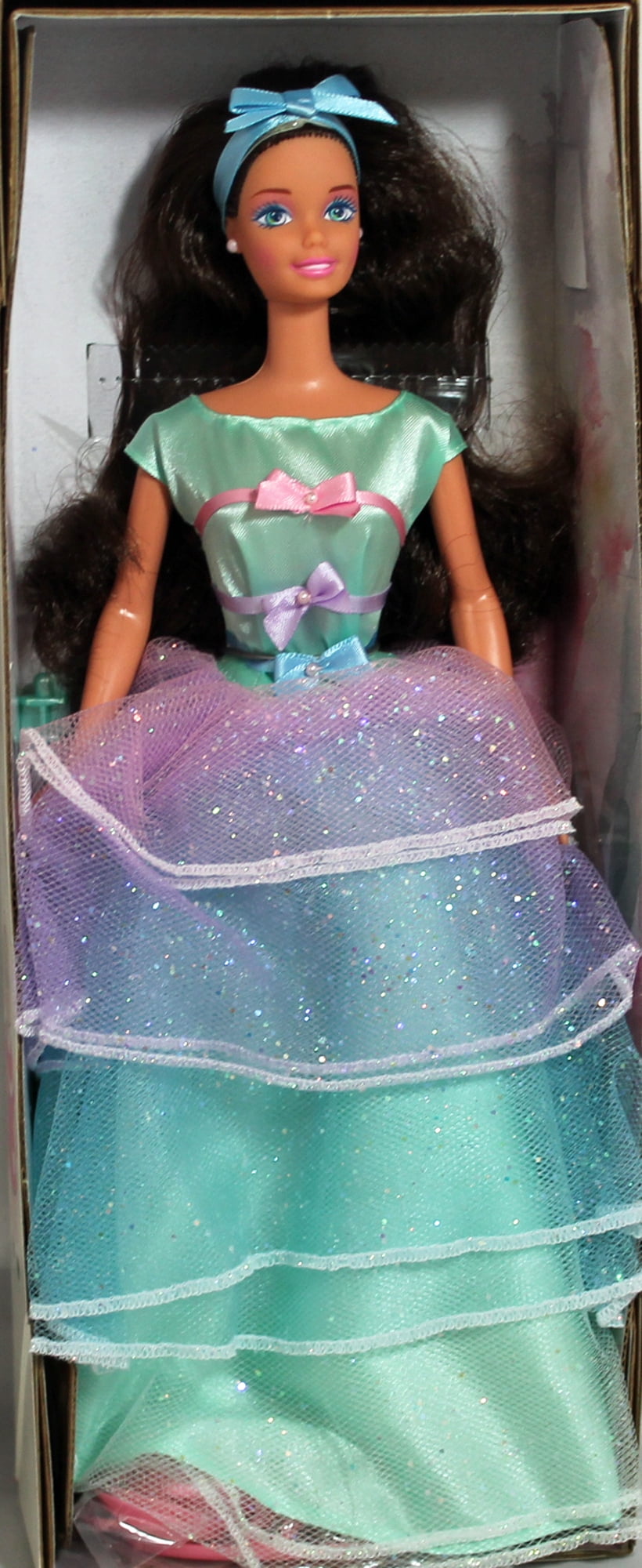 Spring Tea Party Barbie Doll Brunette Avon Exclusive 1997 Mattel 18658 ...