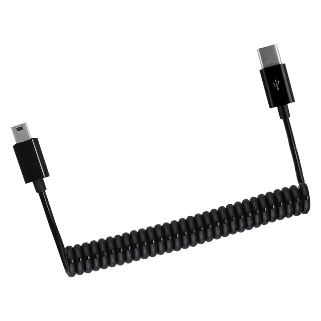 Spring Telescopic USB C to 5Pin Cable with Fast Charging & 480Mbps Data ...
