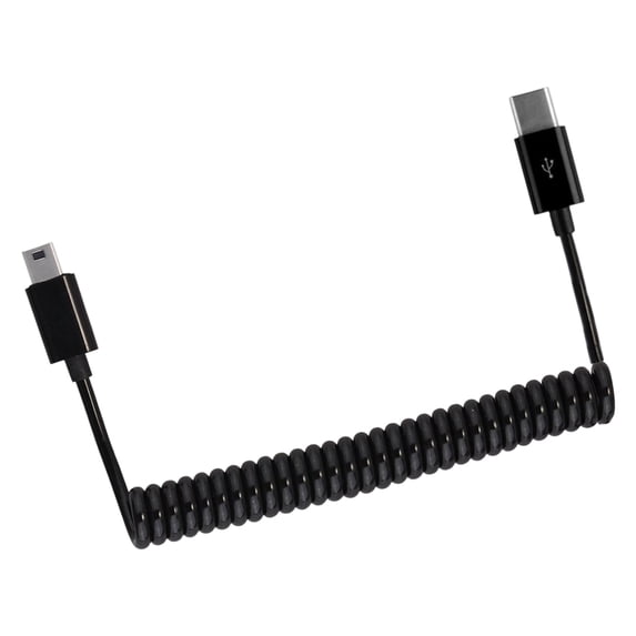 Spring Telescopic USB C to 5Pin Cable with Fast Charging & 480Mbps Data ...