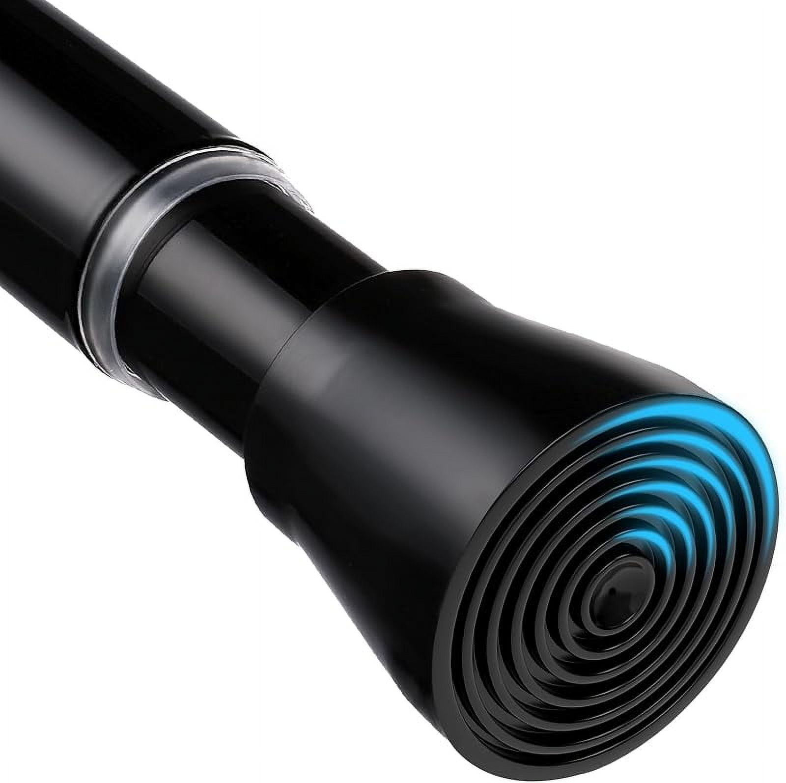 Spring Tension Curtain Rod 28 To 48 Inch Adjustable Expandable Black ...