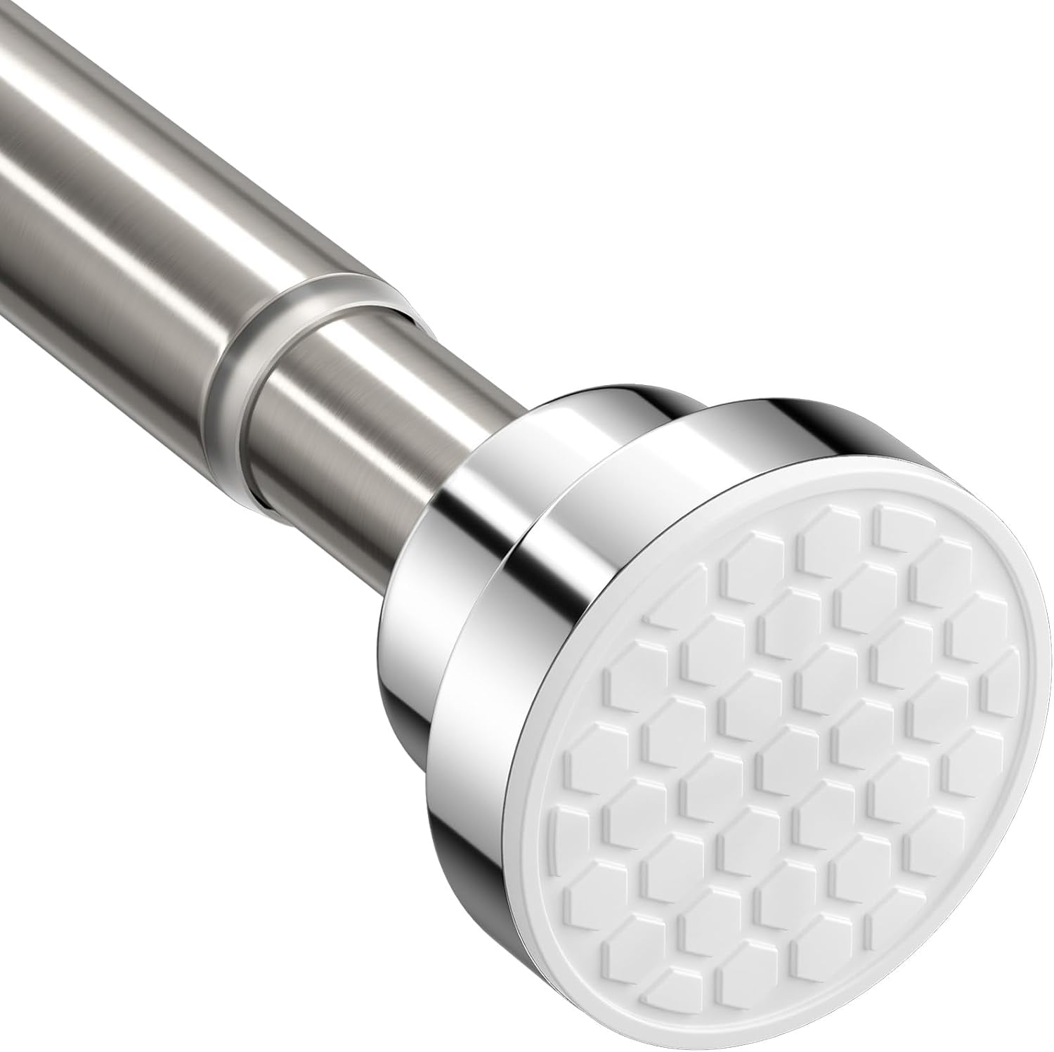 Spring Tension Curtain Rod 30-77 inch, Adjustable Expandable Tension ...