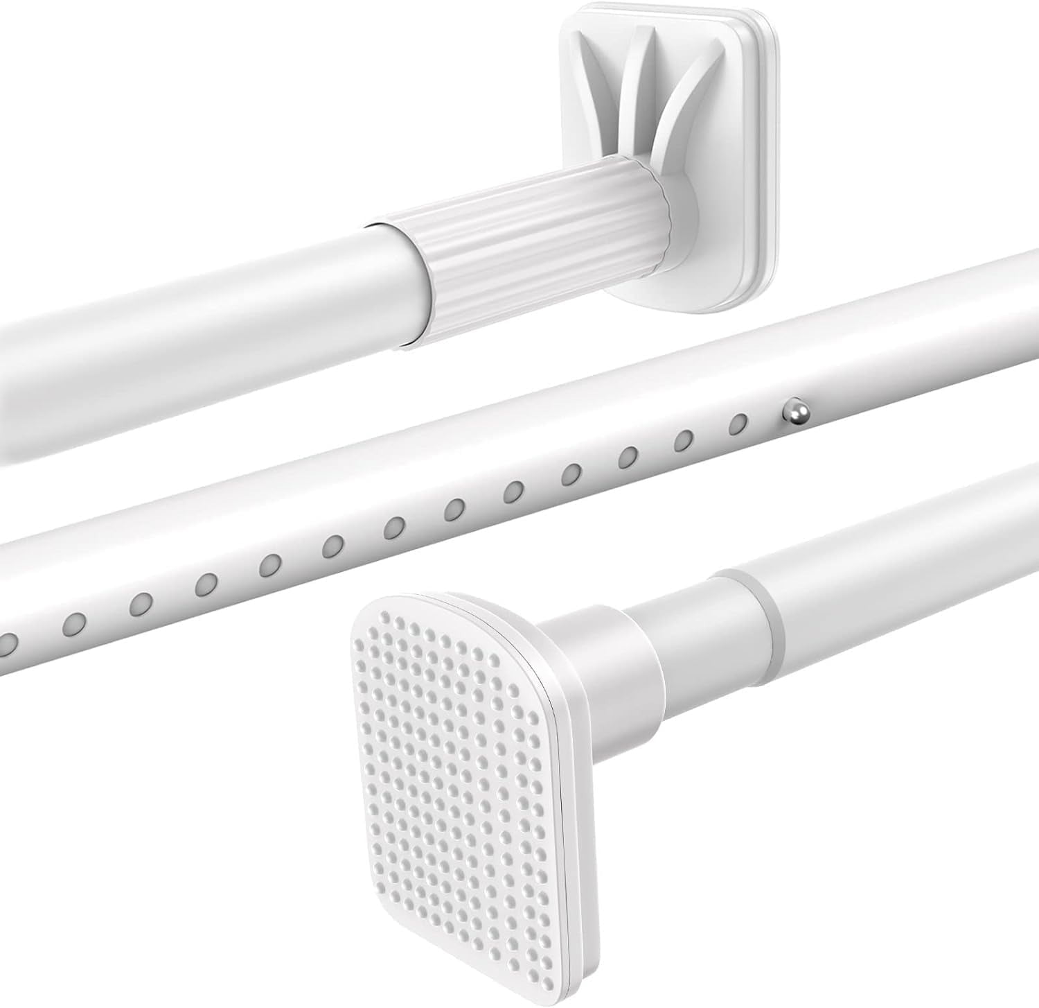 Adjustable Shower Curtain Rods 43 to 162 inches , Spring Tension ...