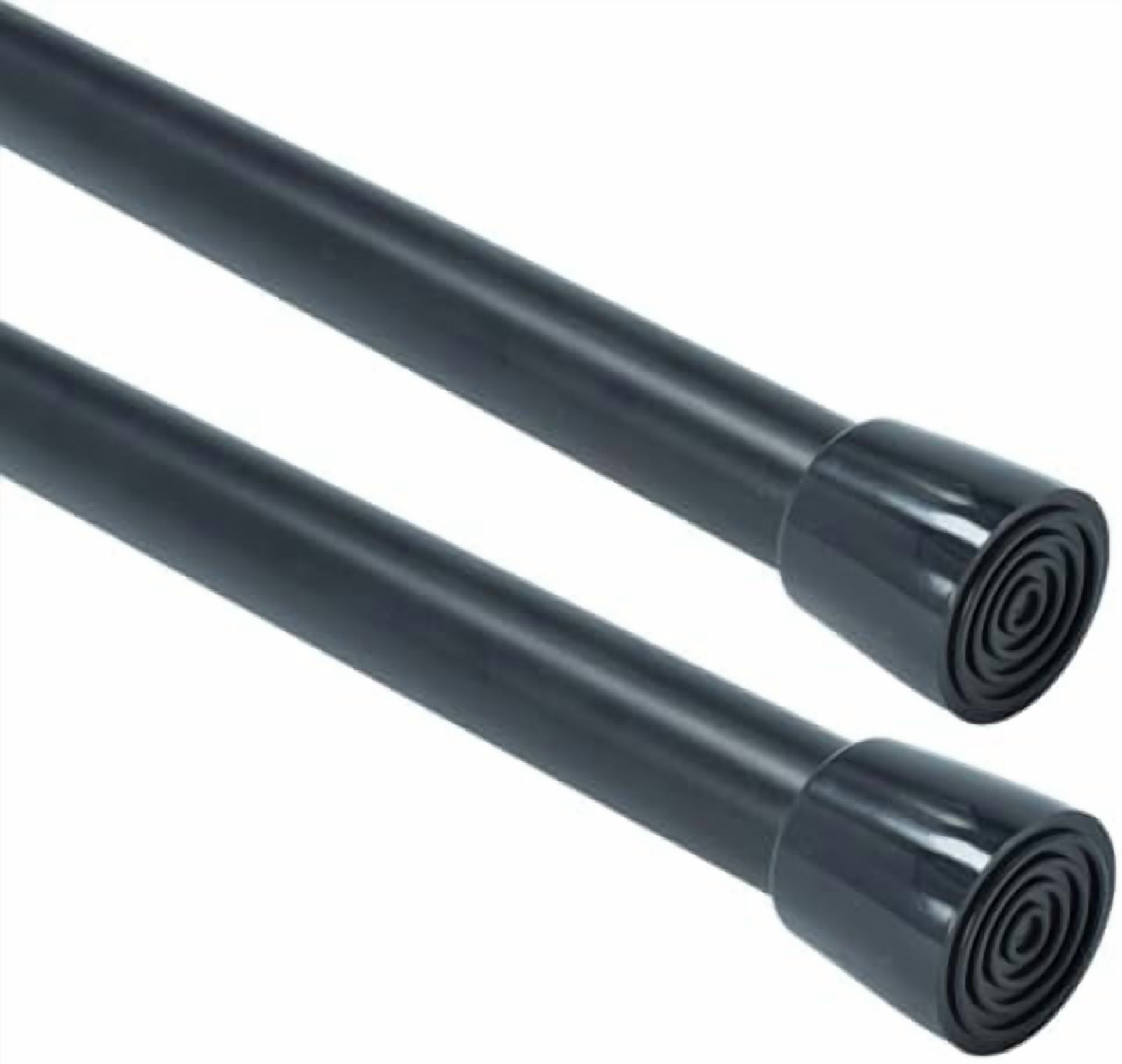 Spring Tension Curtain Rods 28-48 Inch, 2 Pack Adjustable No Drill ...