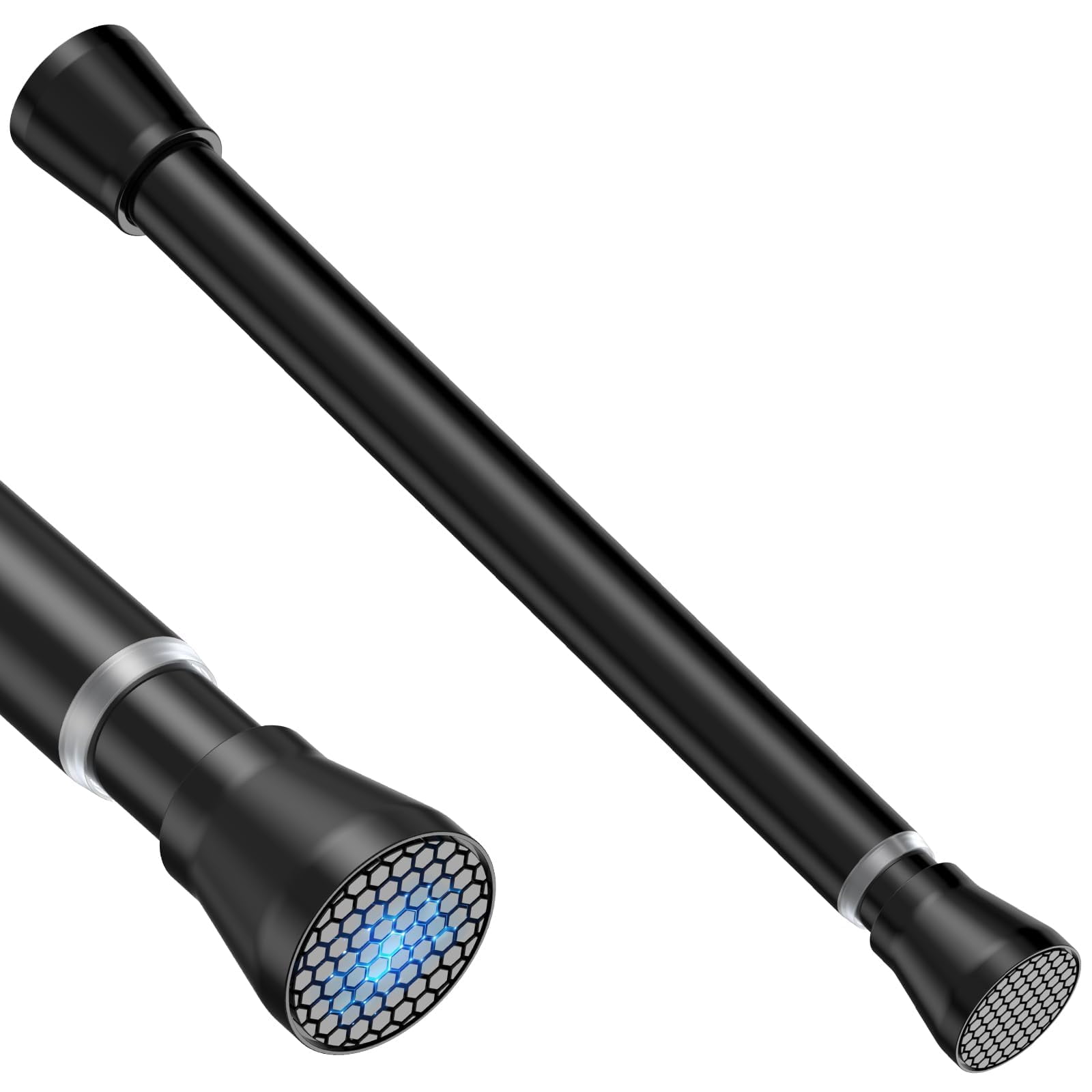 Spring Tension Rod Adjustable 16-26 Inch, No Drill Curtain Rod for ...