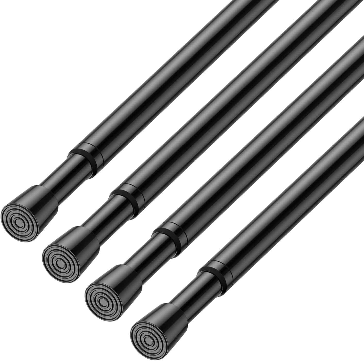 Spring Tension Rods Adjustable Tension Curtain Rod Small Tension Rod No ...