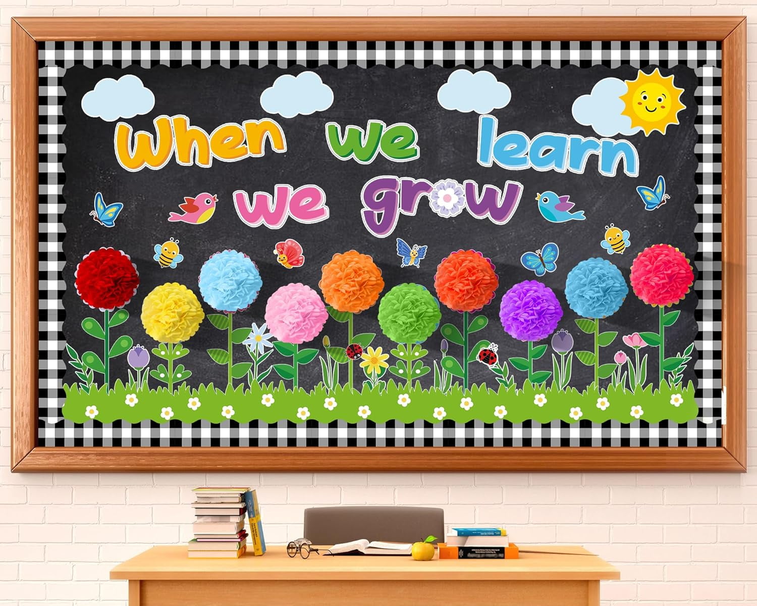 Spring Themed Flowers Bulletin Board Set Decorations for Classroom When ...