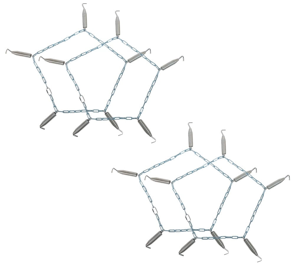 Silver Heavy Duty Tire Chain Tensioner w/ Carabiner Clip Compatible w ...