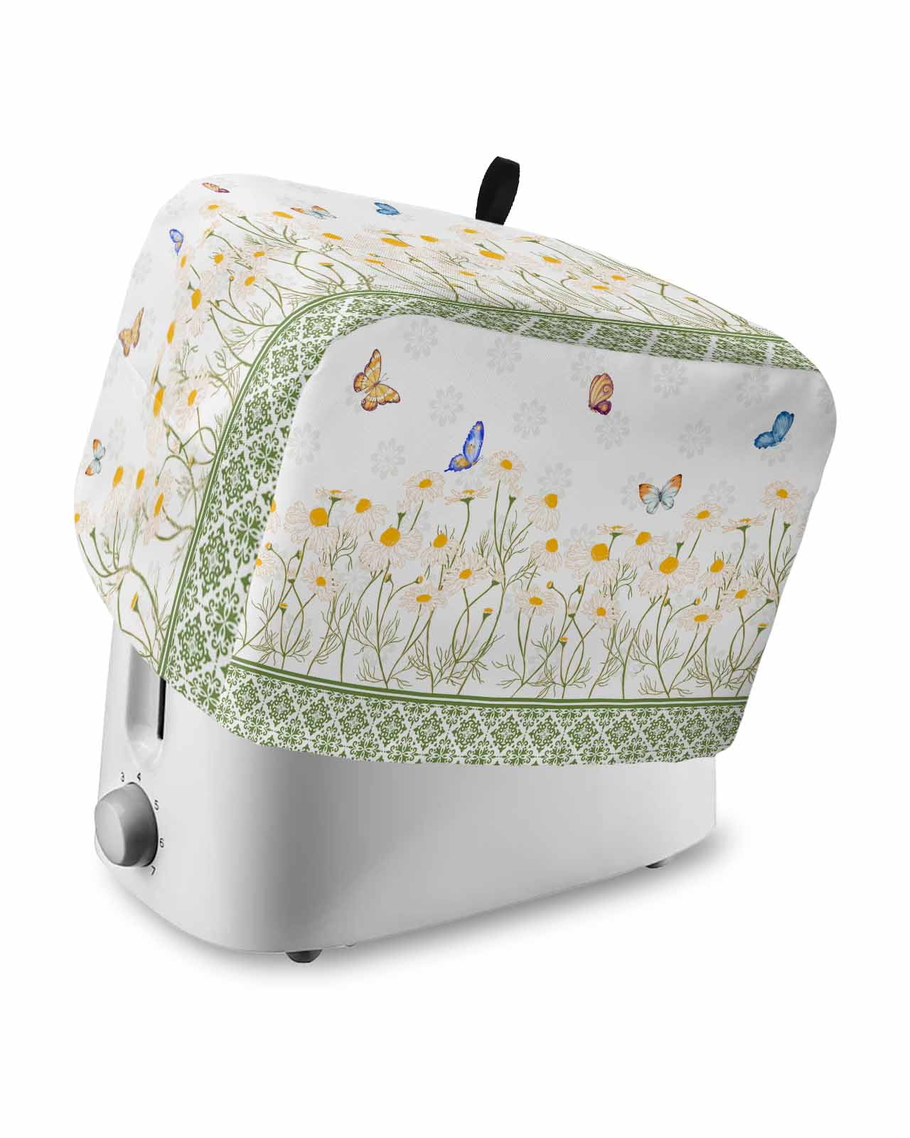 Spring Toaster Cover 2 Slice, Summer Plants Vintage Daisy Flower ...