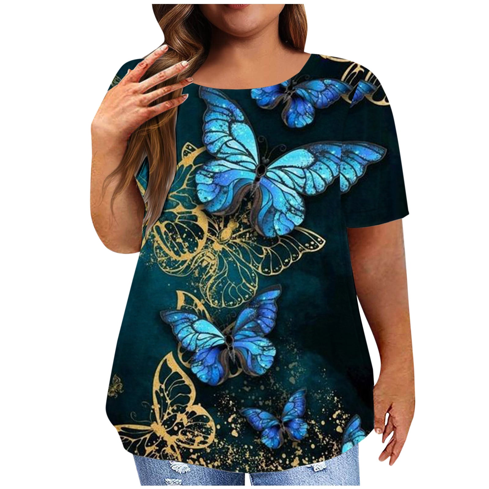 Spring Tops for Women Womens Tops Plus Size Clearance 2X Summer Tops ...