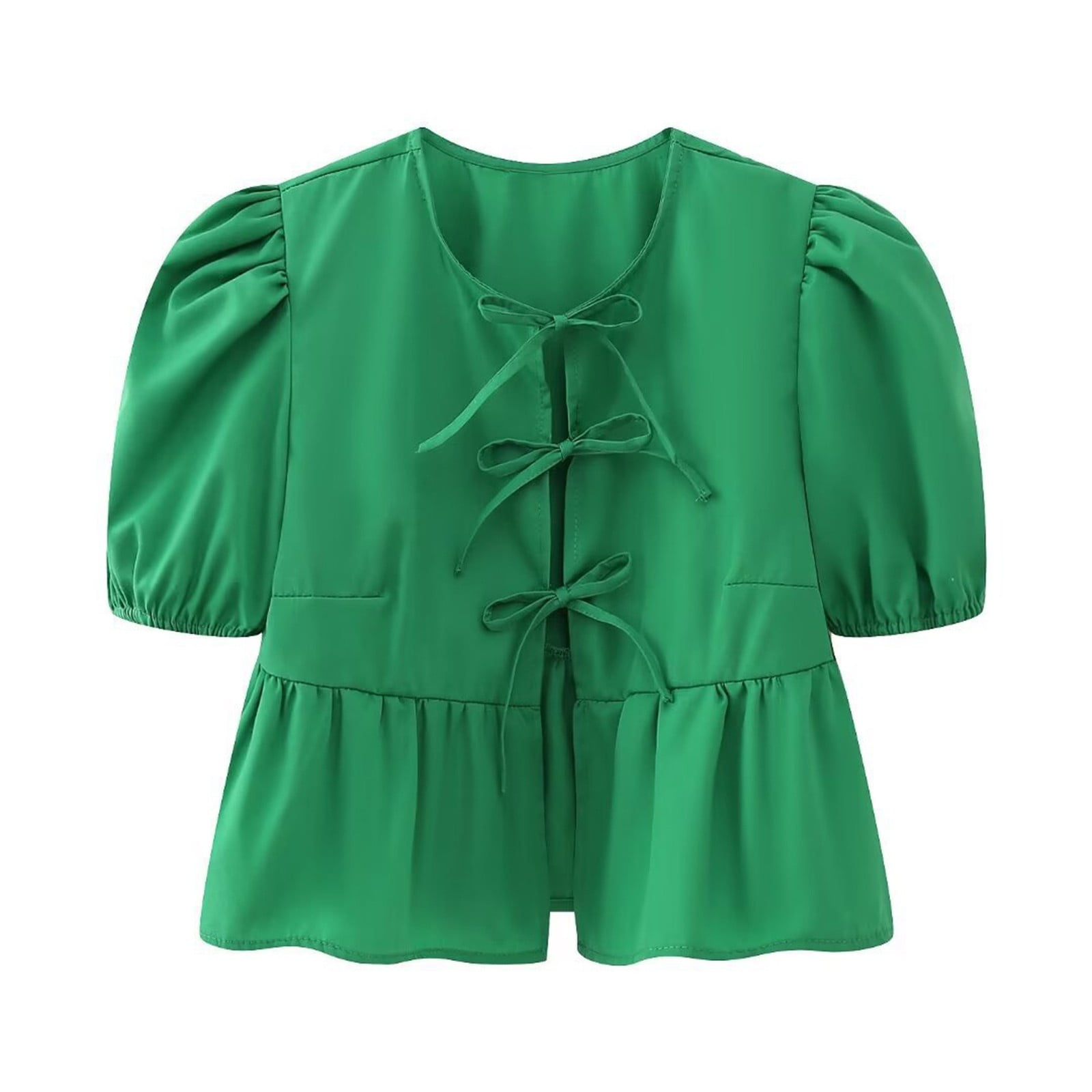 Spring Tops for Women Womens Long Sleeve Tops Dressy Women's Round Neck ...
