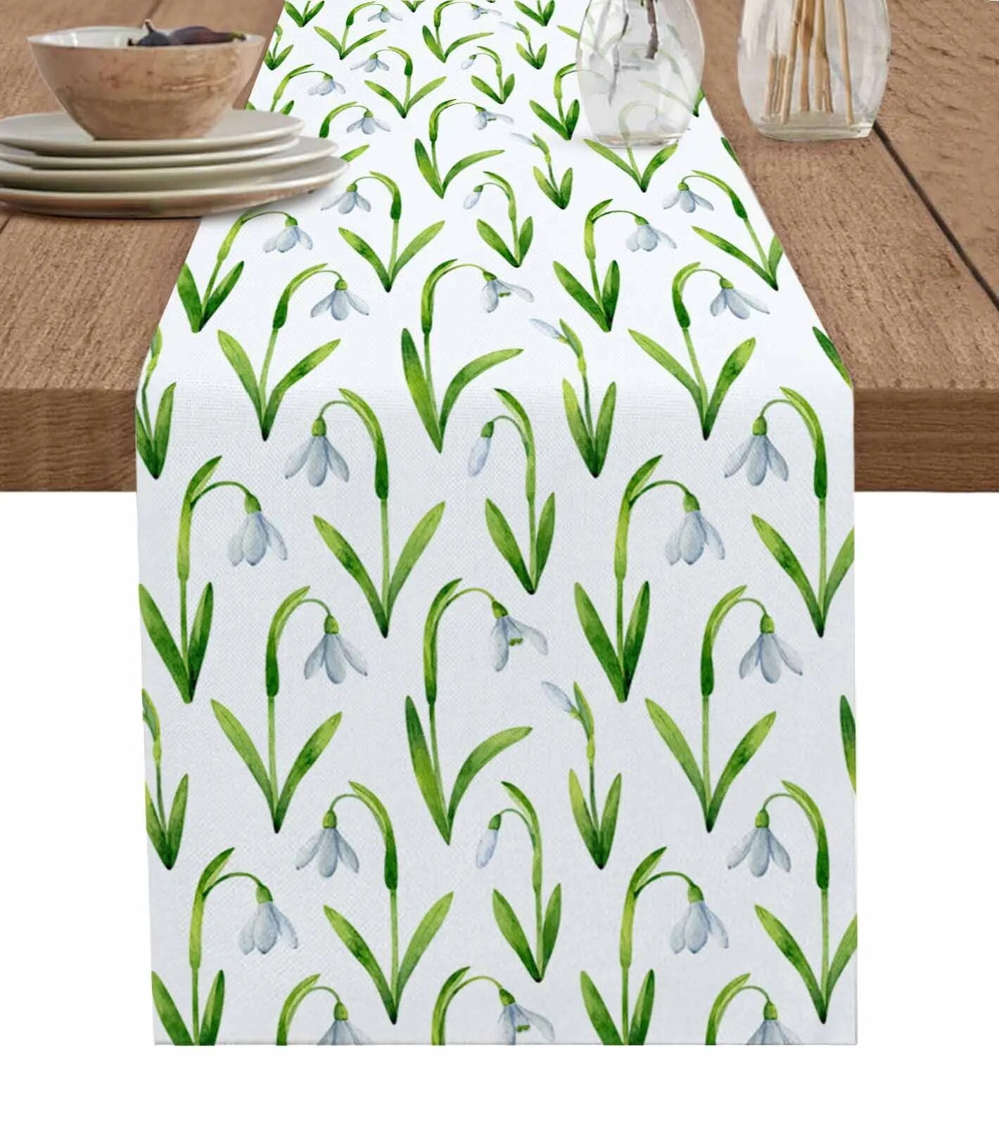 Spring Tulip Flowers Table Runner Wedding Decor Table Runner Home ...