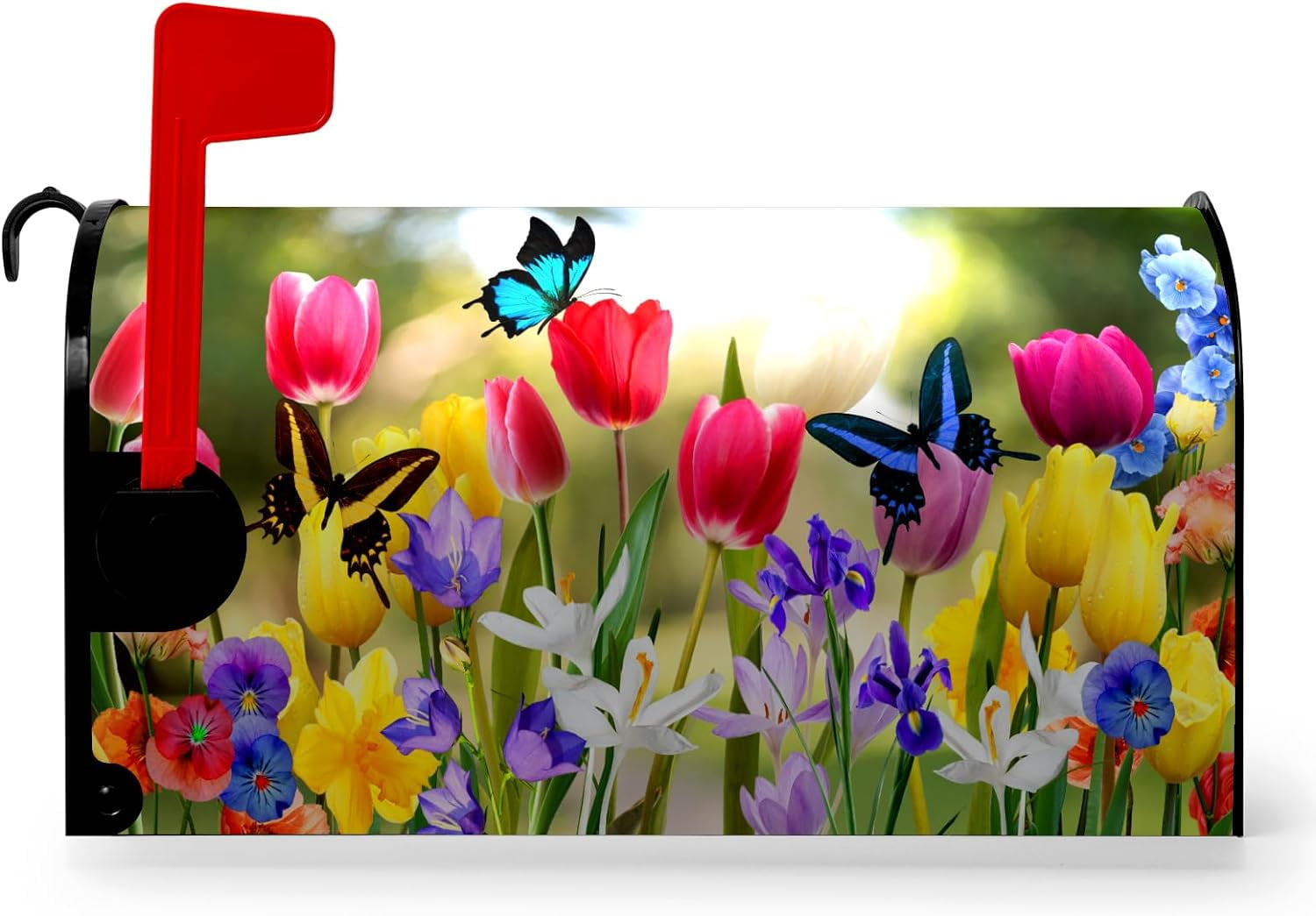Spring Tulip Mailbox Covers Magnetic Summer Flowers Mailbox Wraps ...