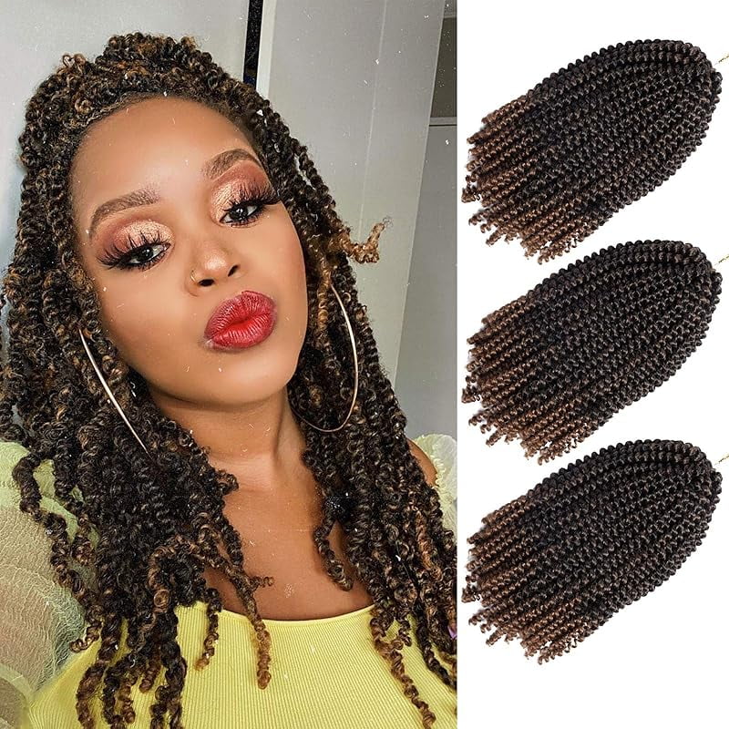 Spring Twist 12 Inch Spring Twist Ombre Colors Crochet Braids Bomb ...