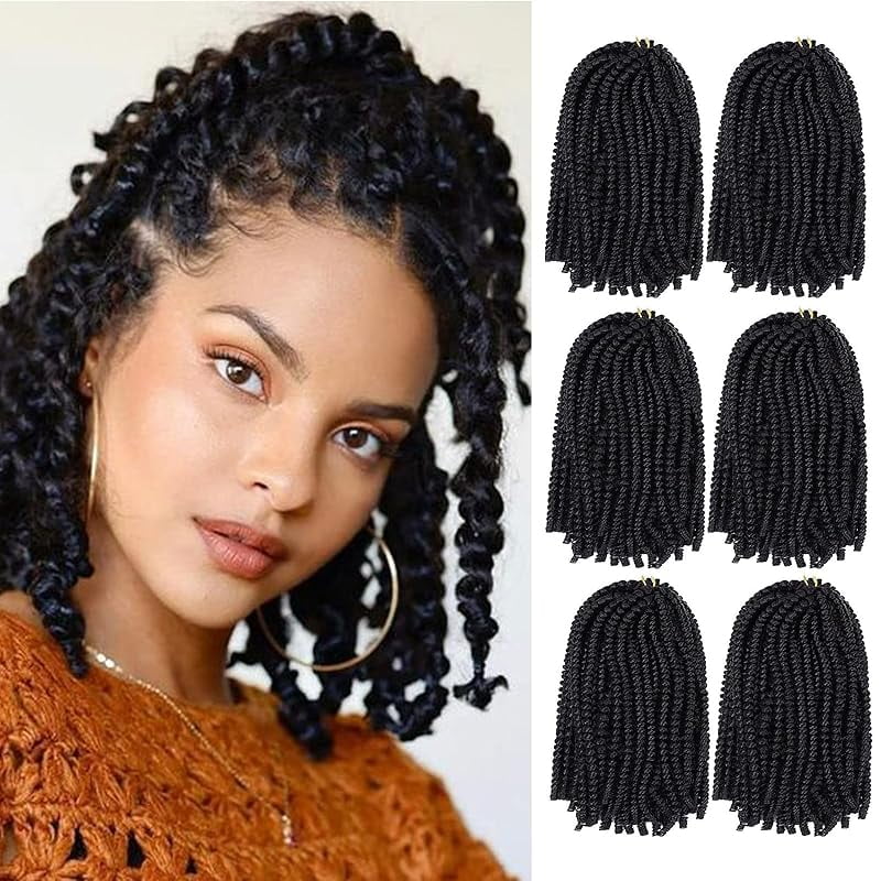Spring Twist Hair 14 Inch Spring Twist Crochet Hair 6 Packs Spring ...