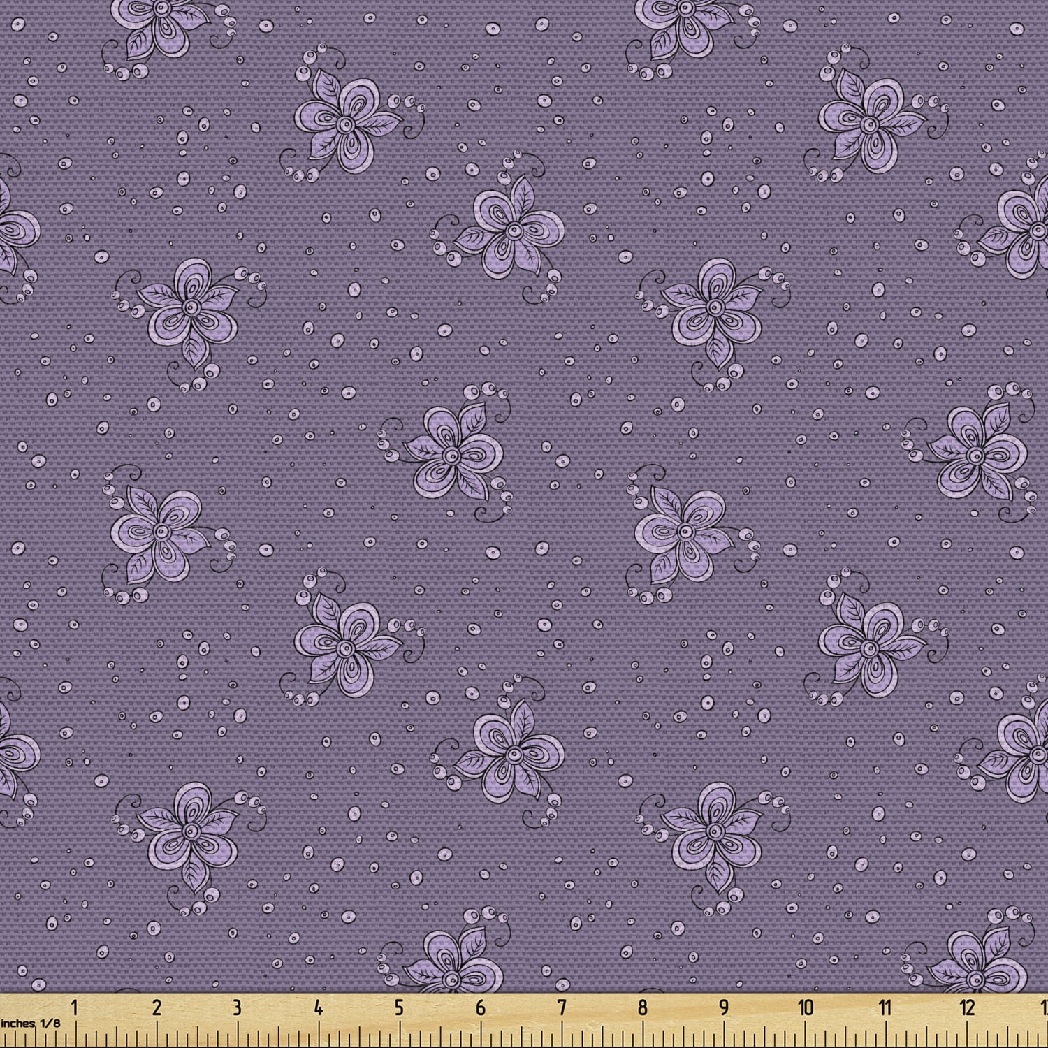 Ambesonne Spring Fabric by the Yard Upholstery, Floral Vintage Essence ...