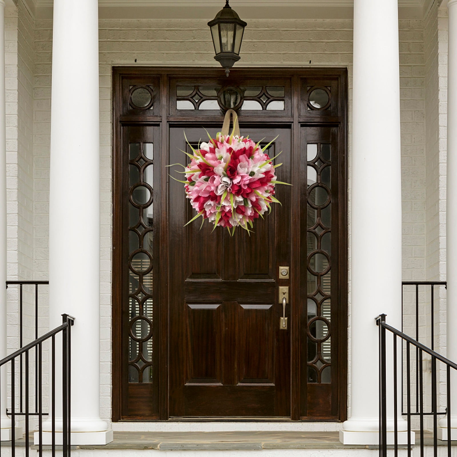 Spring Uropean-style Garland Rattan Flower Ornament Wreath Grapevine ...