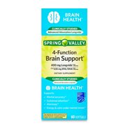 Equate Brain Health 5 Function Formula Capsules Dietary Supplement, 30 ...