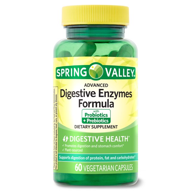 Spring Valley Advanced Digestive Enzymes, 60 Count - Walmart.com