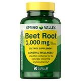 Spring Valley Beet Root General Health & Wellness Dietary Supplement ...