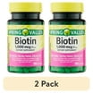 Spring Valley Extra Strength Biotin Plus Keratin Tablets Dietary ...