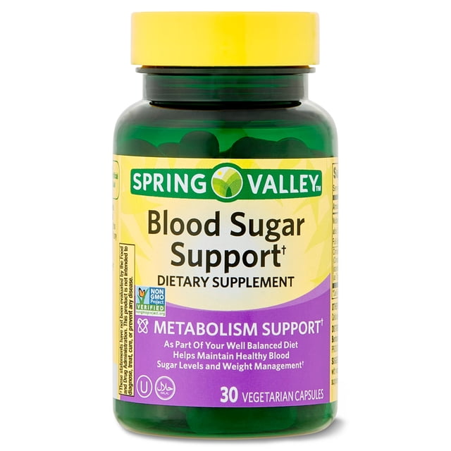 Spring Valley Blood Sugar Caps - Vitamins for medical supply - Walmart ...