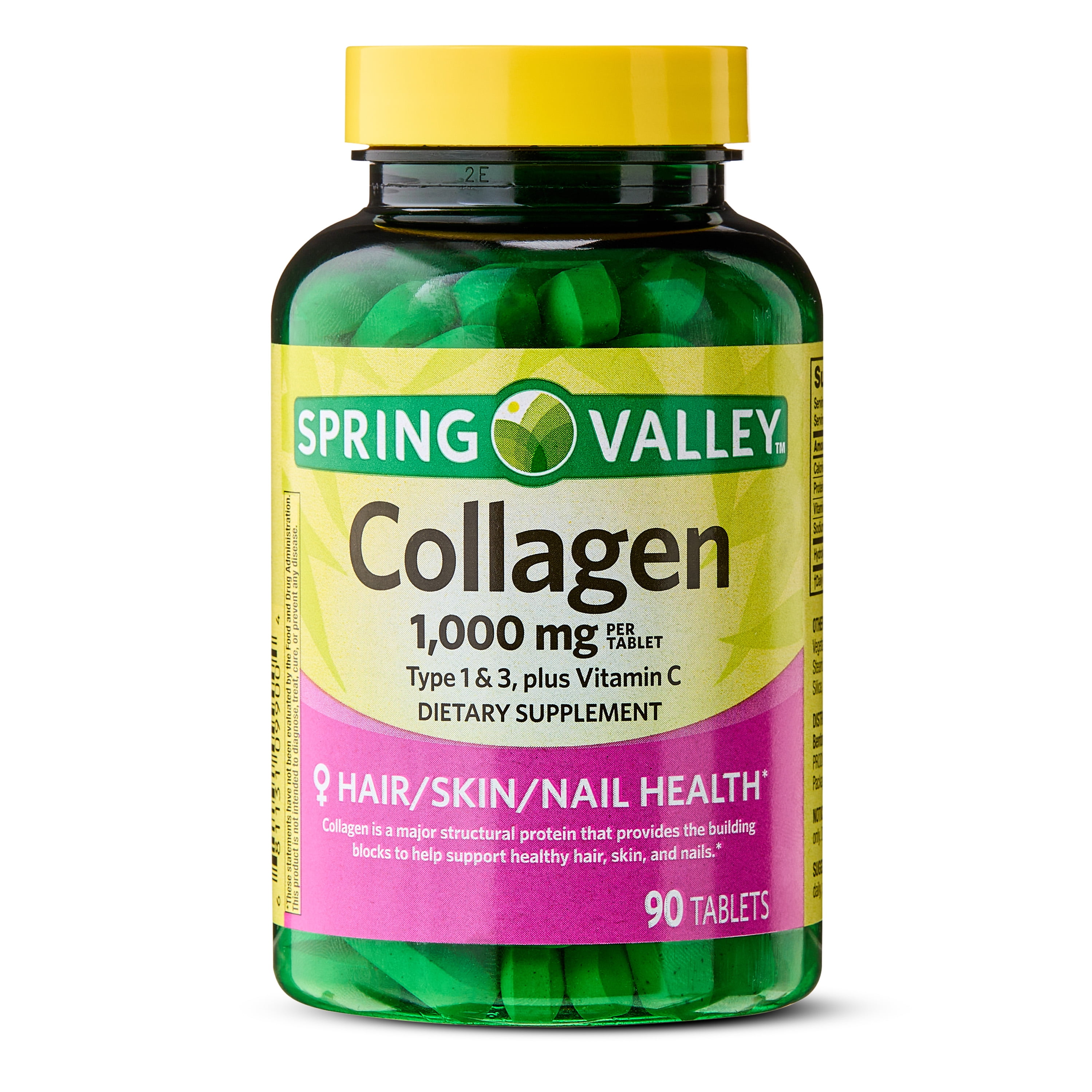 Spring Valley Collagen Type 1 & 3 Plus Vitamin C Hair/Skin/Nails ...