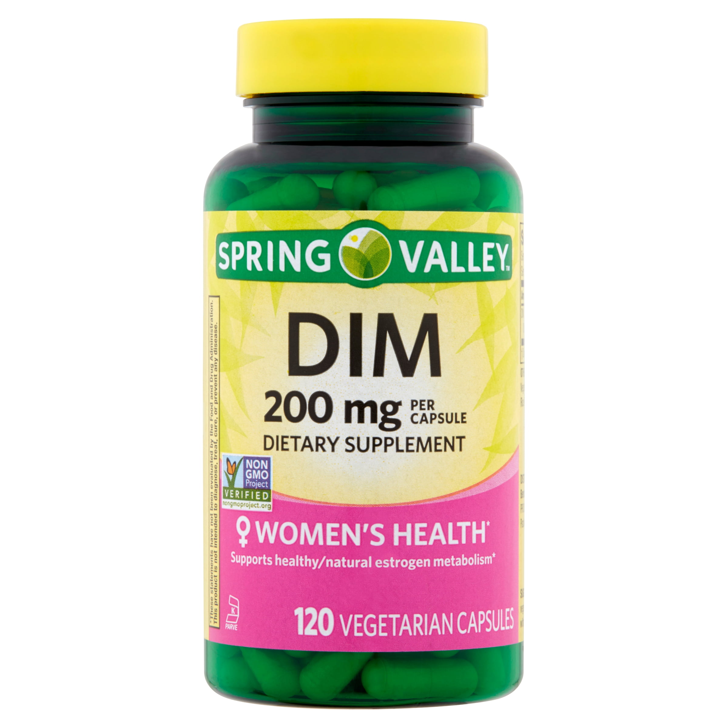 Spring Valley Dim Dietary Supplement Vegetarian Capsules, 200 mg, 120 ...