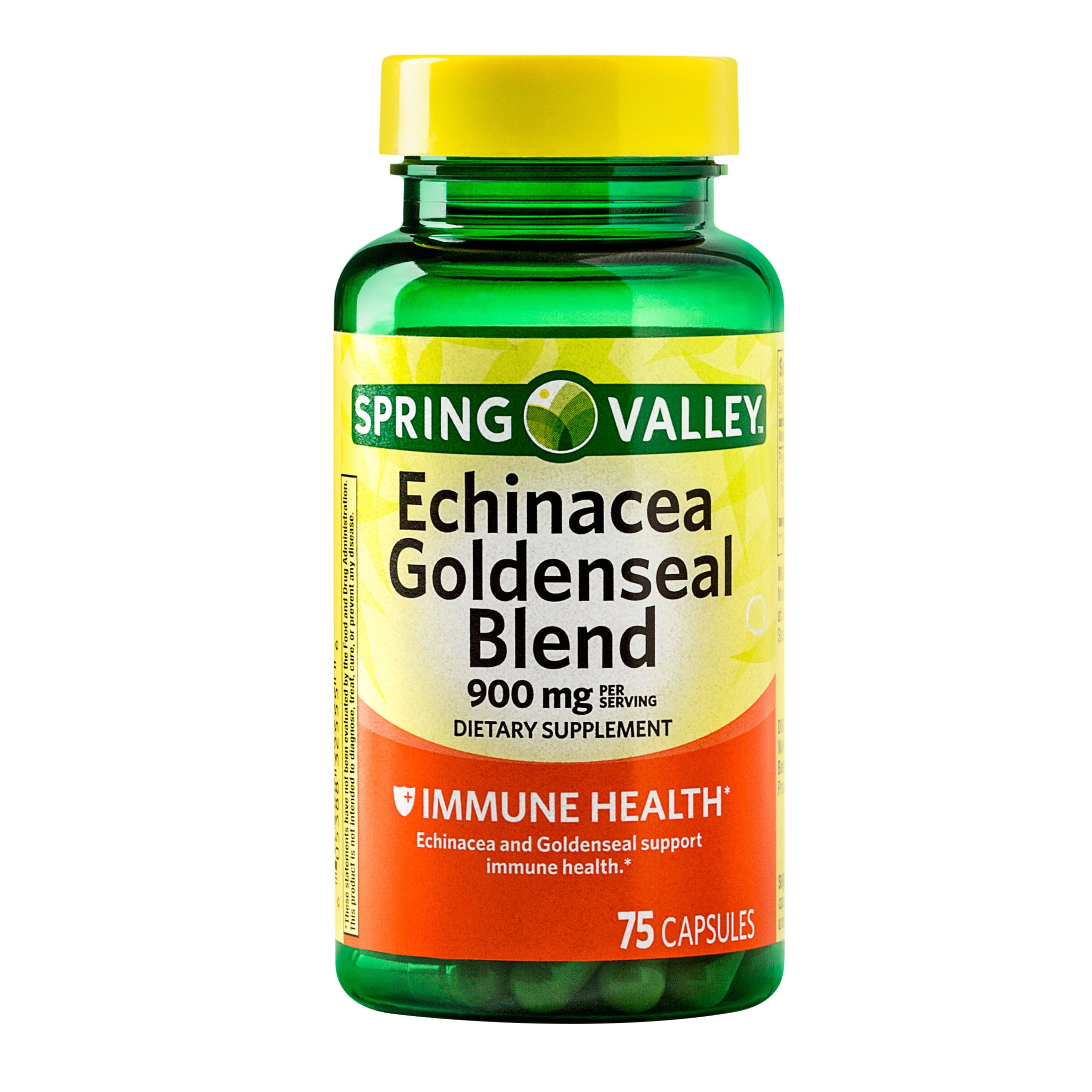 Spring Valley Echinacea Goldenseal Blend Capsules, 900 mg, 75 Ct HSA ...