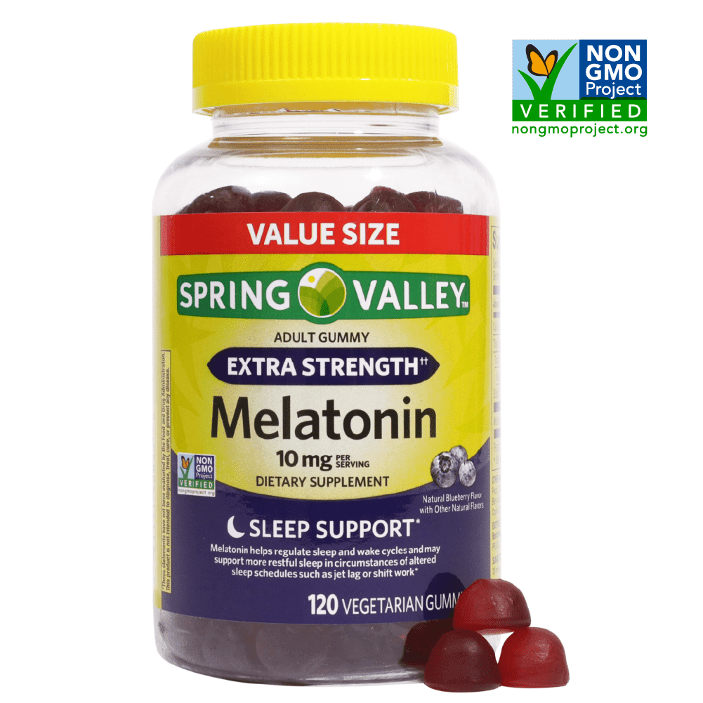 Spring Valley Extra Strength Melatonin Gummies for Sleep Support ...