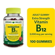 Spring Valley Vitamin B12 Adult Gummies, 500 mcg, 100 Ct - Walmart.com