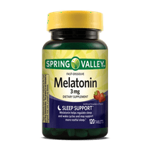 Spring Valley Melatonin Tablets Dietary Supplement, 5 mg, 120 Count ...