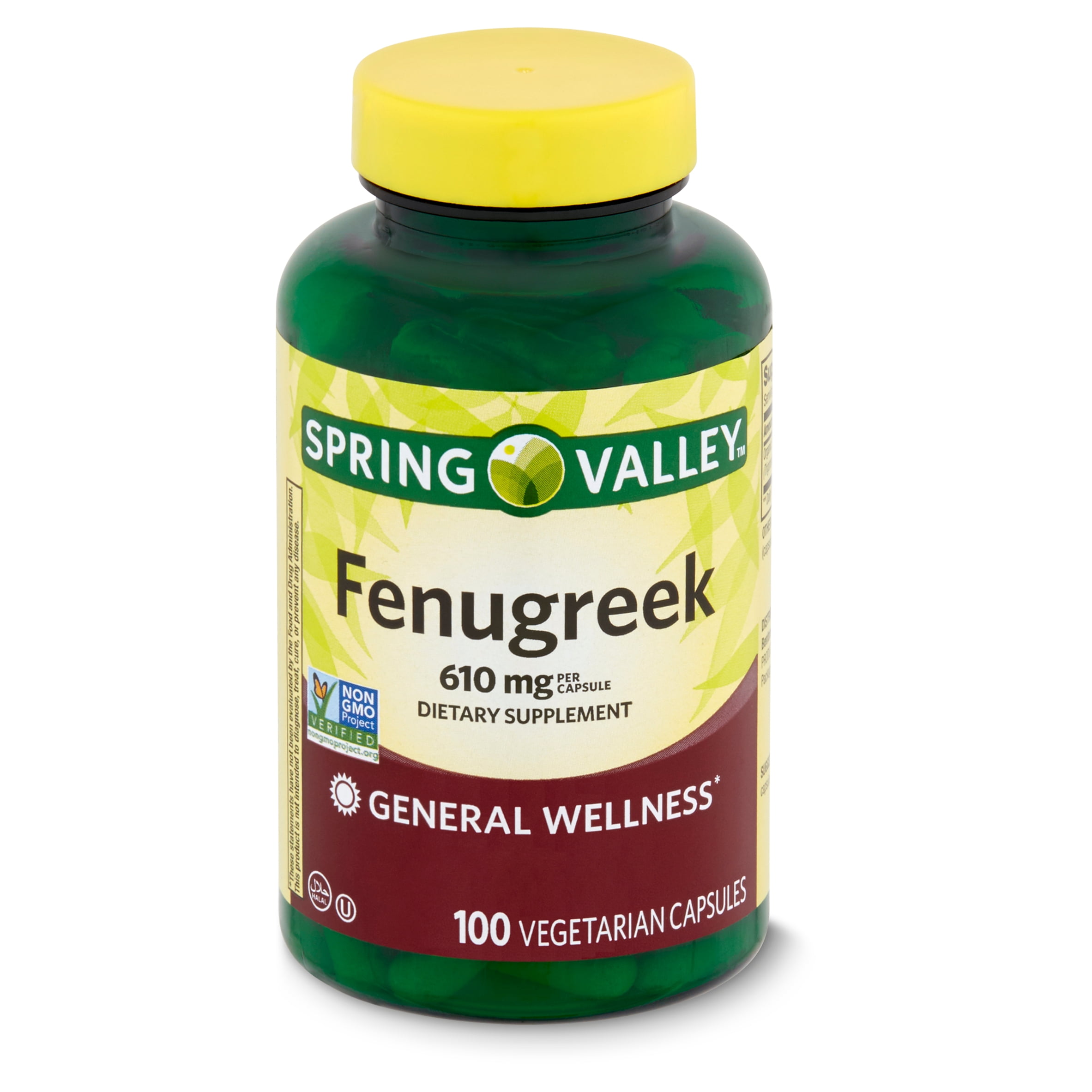 Spring Valley Fenugreek General Wellness Dietary Supplement Vegetarian ...