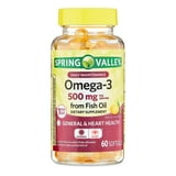 Spring Valley Daily Maintenance Omega-3 From Fish Oil Dietary ...