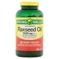 Spring Valley Flaxseed Oil Softgels, 1200 mg, 200 Count - Walmart.com