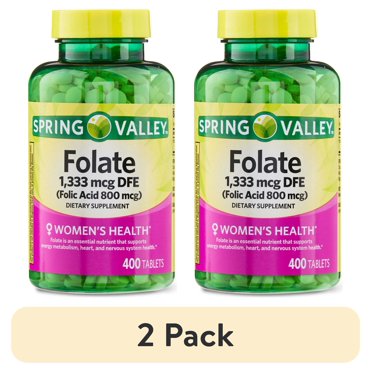 Best Naturals Folic Acid 800 mcg Health Supplement, 240 Capsules for ...