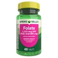 Spring Valley Folate Dietary Supplement, 1,333 mcg DFE, 400 Count HSA ...