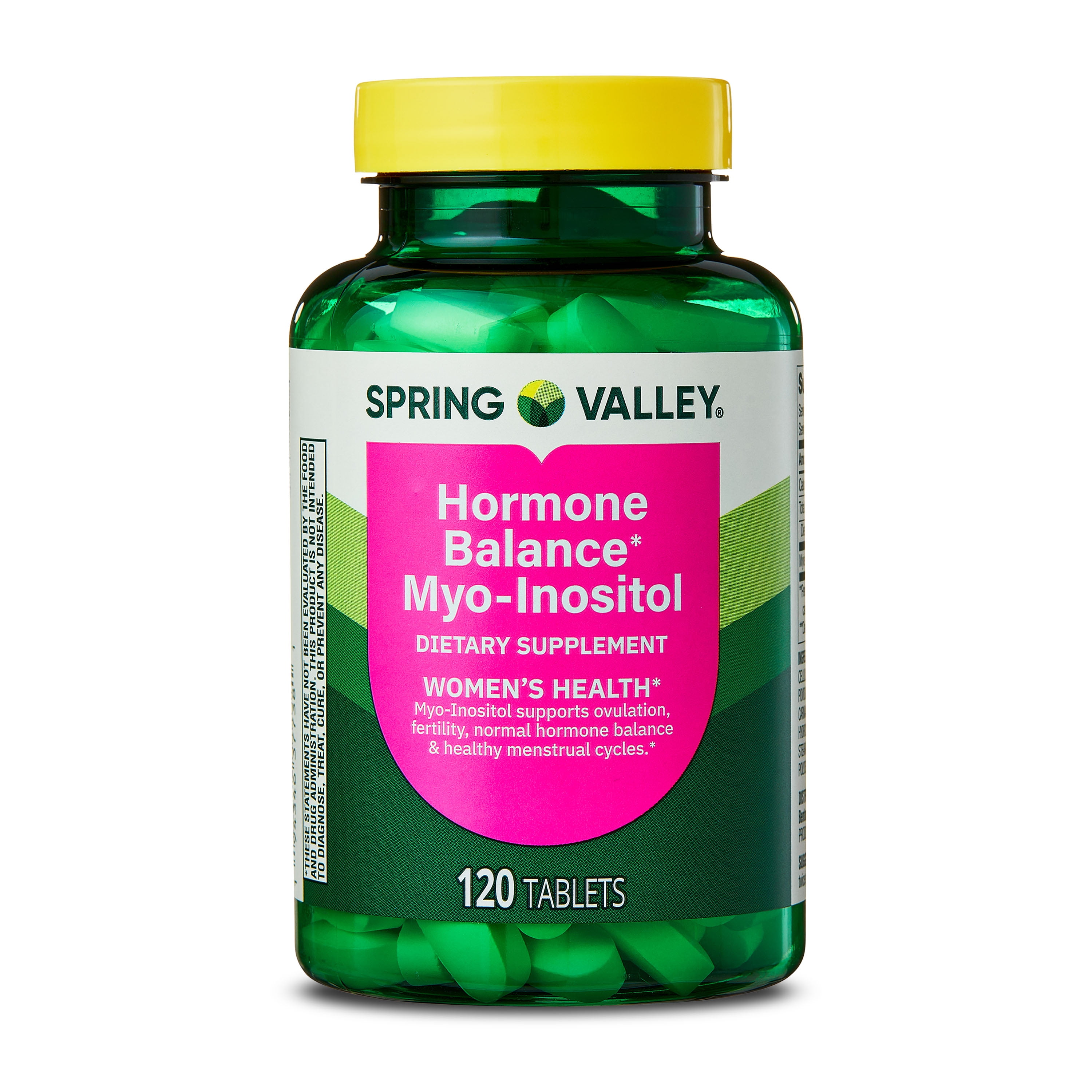 Spring Valley Hormone Balance Myo-Inositol Tablets Dietary Supplement 120 Count for Women’s ...