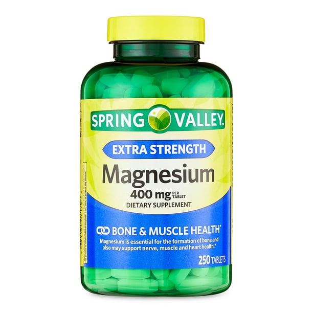 Spring Valley Magnesium Bone & Muscle Health Dietary Supplement Tablets ...